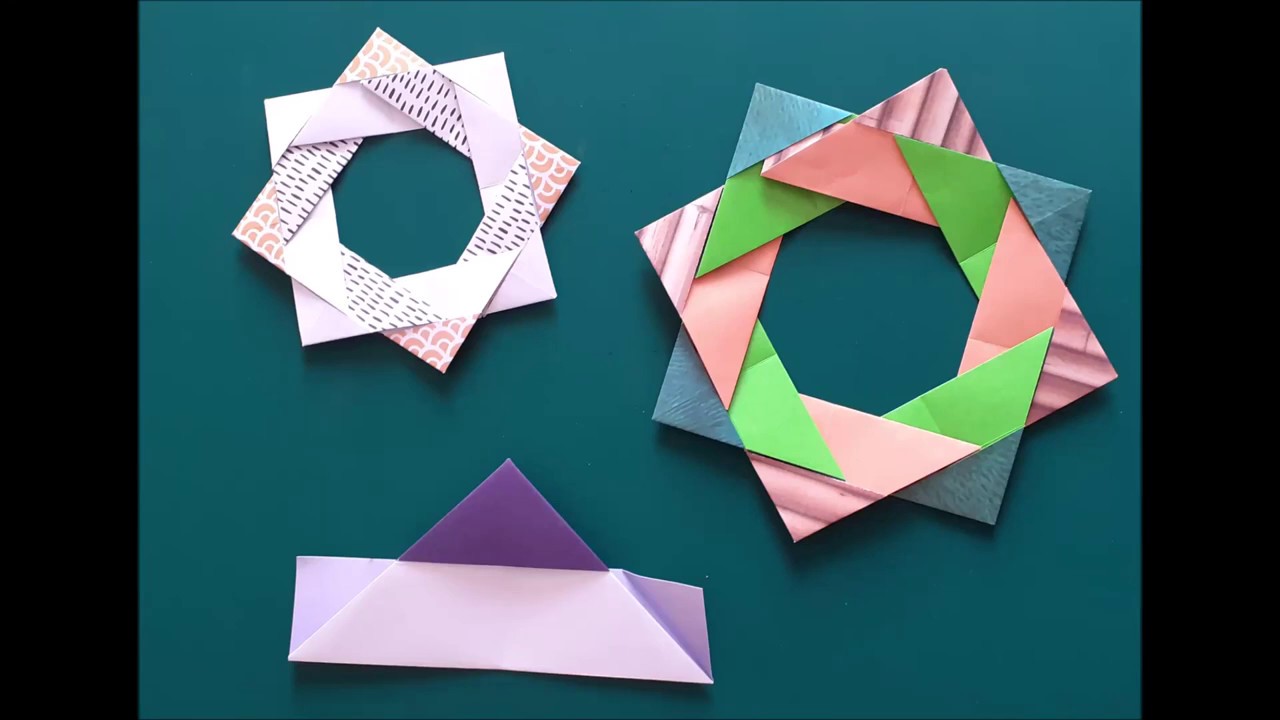 origami couronne 3 - YouTube