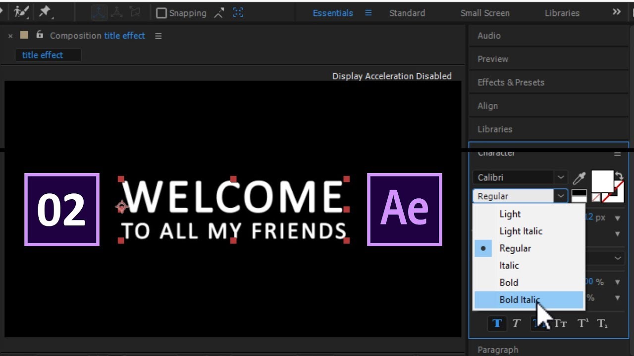 02 VFX Tutorials in Hindi | After Effects Text Animation in Hindi ...