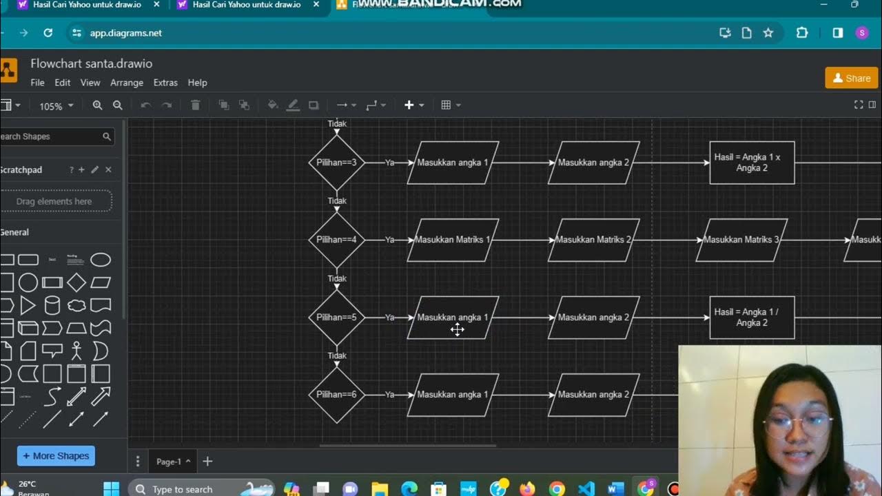 Tugas Besar Algoritma tentang kalimat deskriptif flowchart kalkulator ...