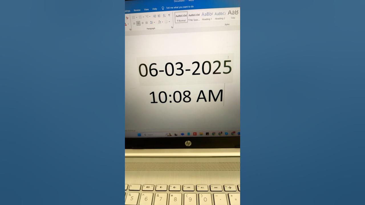 Today date and time shortcut | #windows #computereducation #shortcutkeys #asmr - YouTube