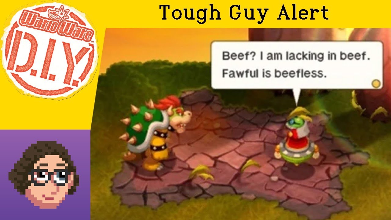 Tough Guy Alert - Mario and Luigi Bowser's Inside Story (Warioware DIY ...
