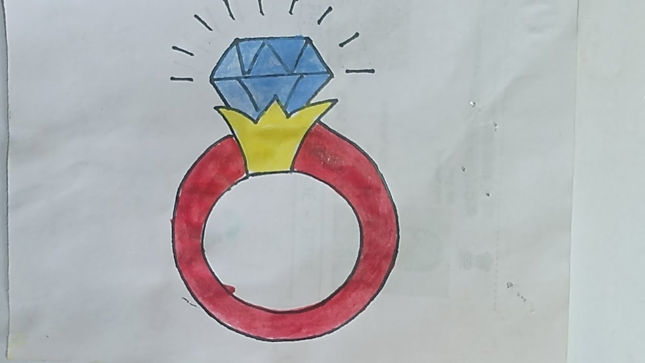 Ring 💍 drawing || step by step Art draw - YouTube