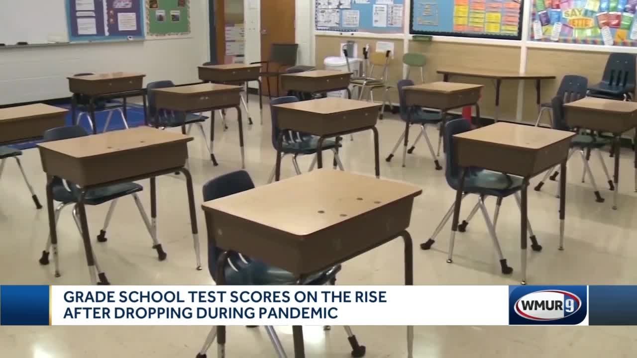 Grade school test scores rising after pandemic drop - YouTube