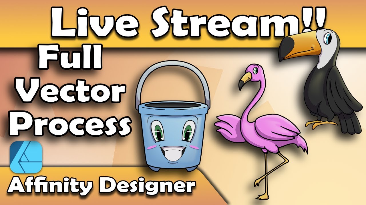 Creating Vector Character Art in Affinity Designer - Full Process ...