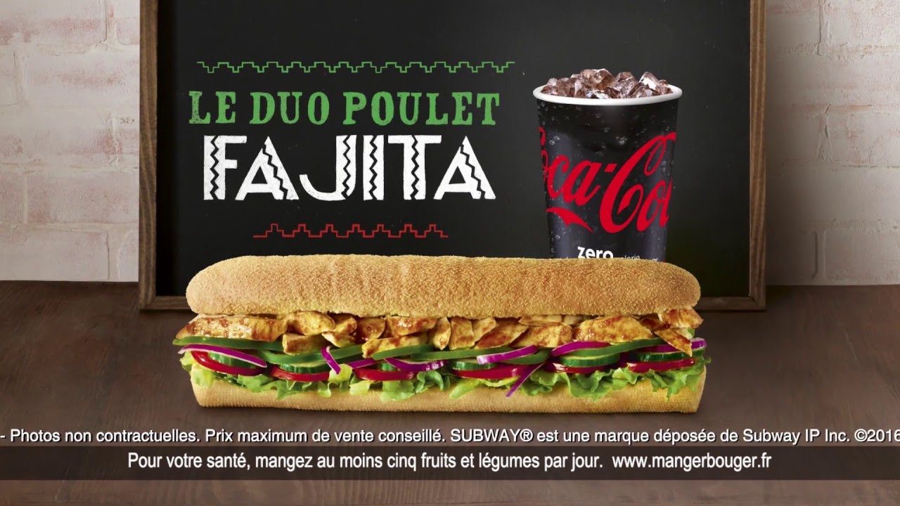 SUBWAY® - Duo Poulet Fajita - - YouTube