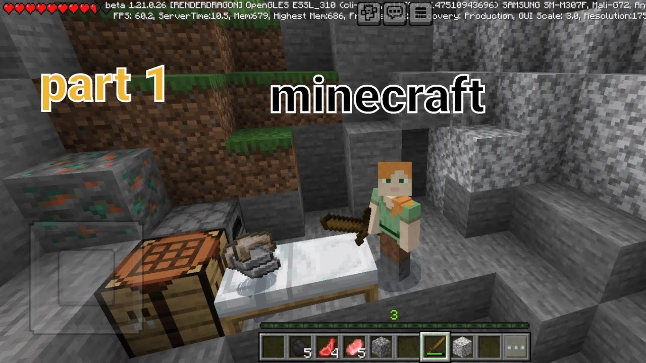 iron hi iron mil gaya🤑🥵🥶|minecraft| part1|#minecraft #part1 #viralvideos #games - YouTube