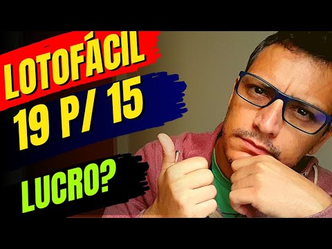 LOTOFÁCIL Redução Lotofácil 19 dezenas p 15 sem fixas em 42 jgs   11 Ptos SE 12 Acertos