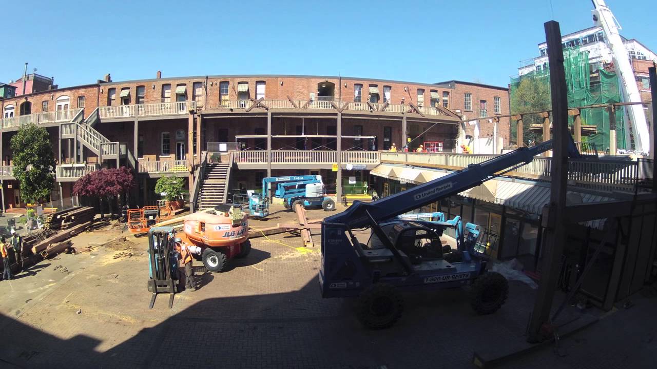 Market Square Courtyard Roof Deconstruction, Day 4 - YouTube
