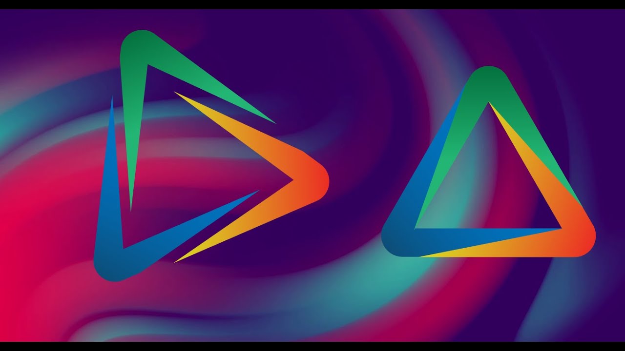 Design a Gradient Logo Illustrator cc 2020 Tutorial - YouTube