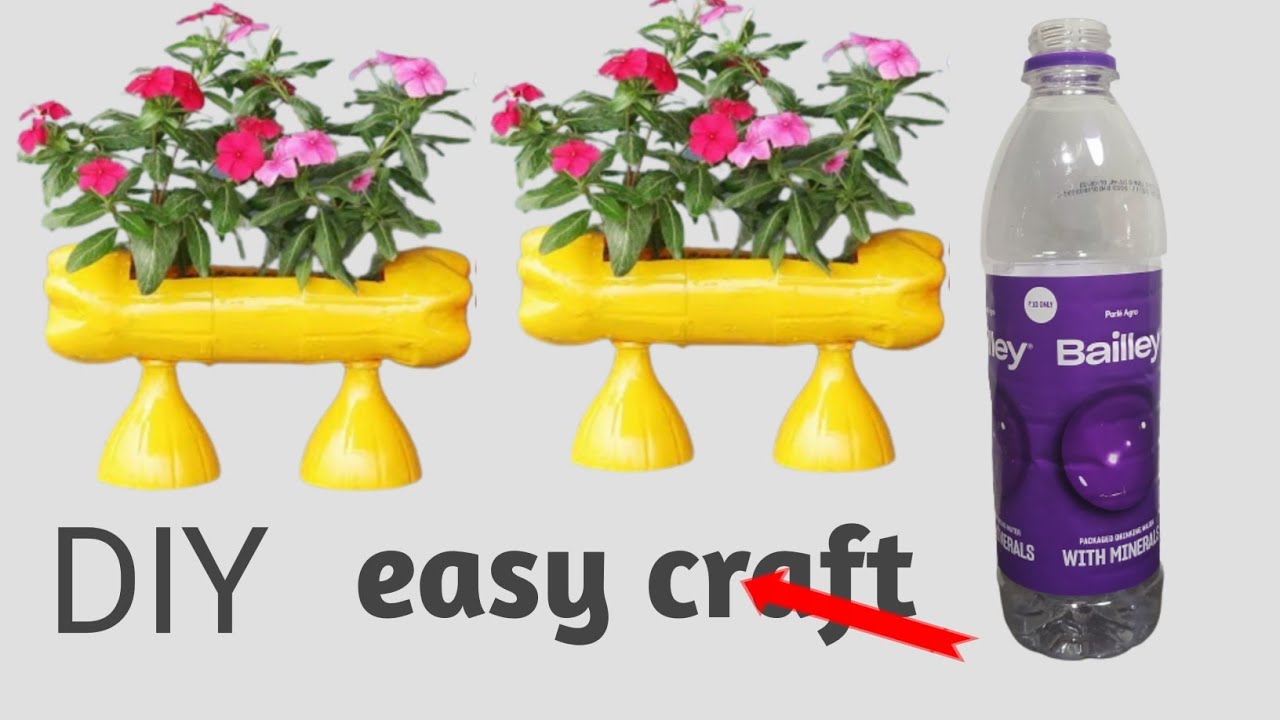 Plastic bottle recycle//DIY//easy craft - YouTube