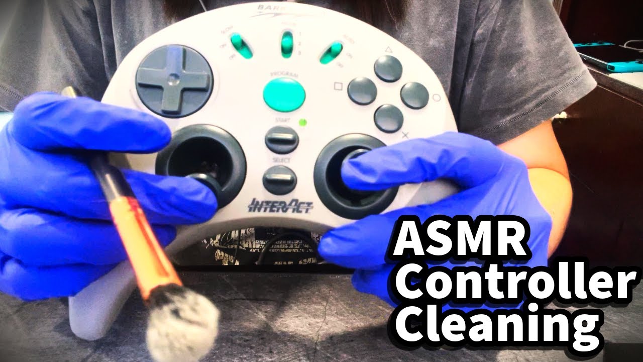 ASMR | Cleaning a PlayStation Barracuda Controller 🎮 🧼 - YouTube
