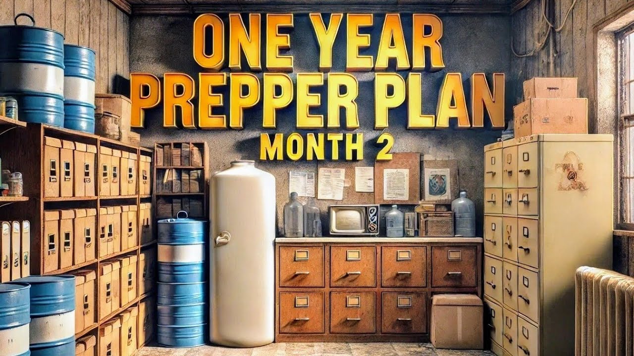 Water Storage & Document Security | One Year Prepper Plan Month 2 - YouTube