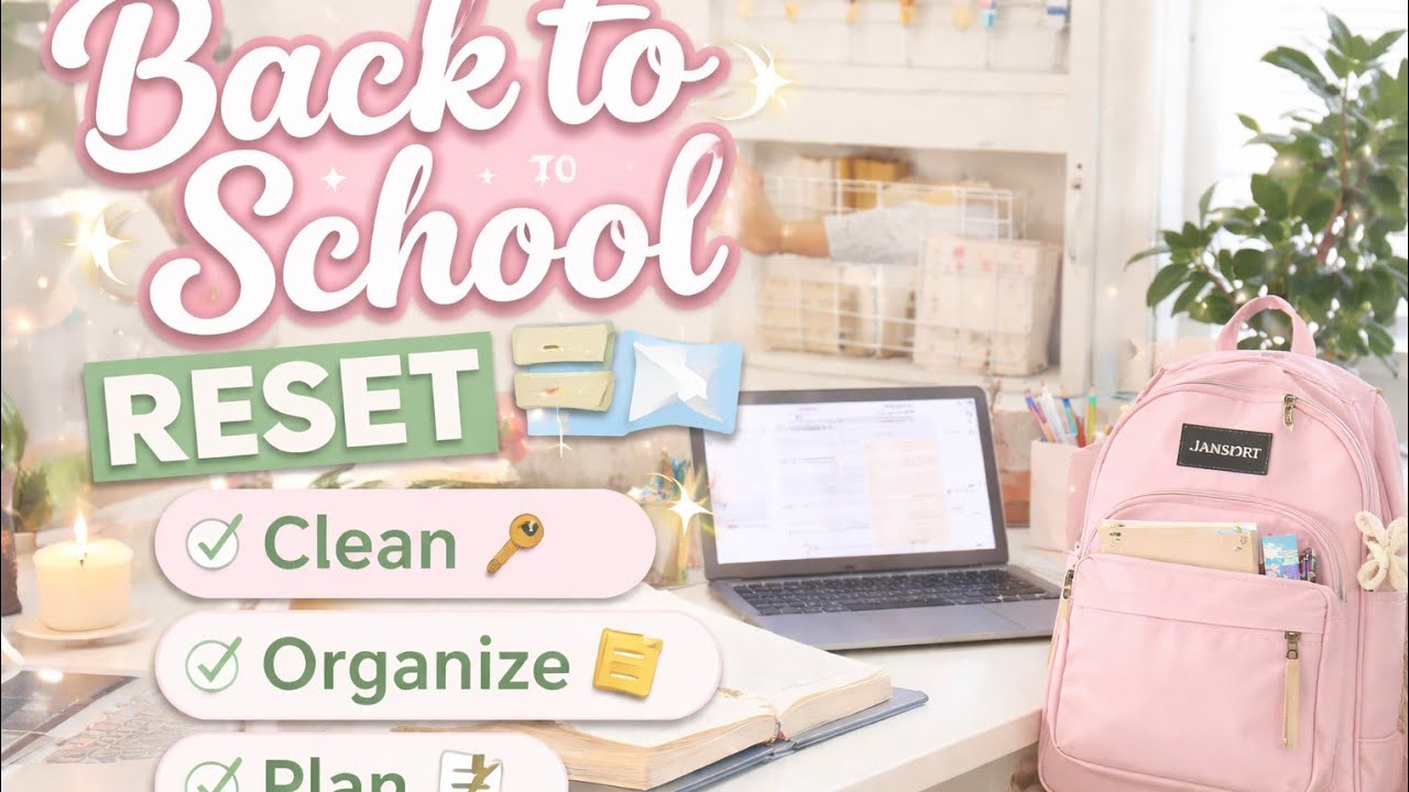 Back to School Reset 📚 | Getting My Life Together Before School Starts ...