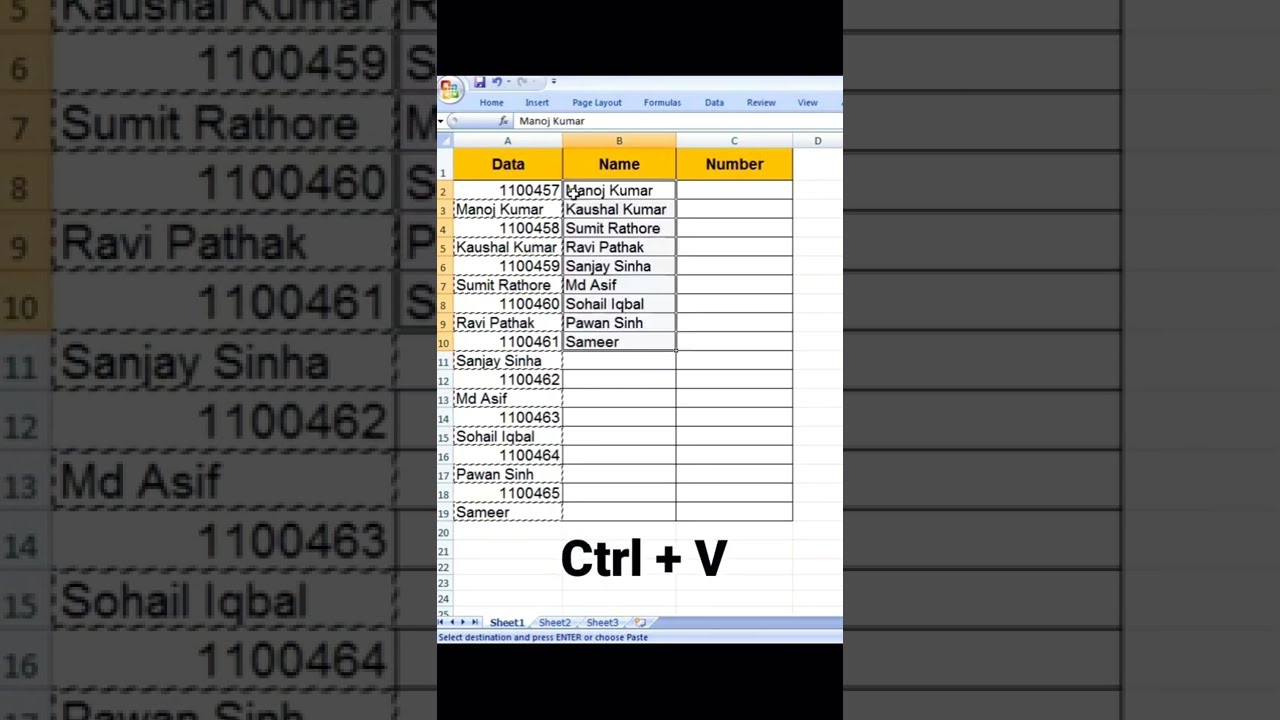 How To Put Name And Number In Separate Cells In Excel shorts excel How To Put Name And Number In Separate Cells In Excel shorts excel