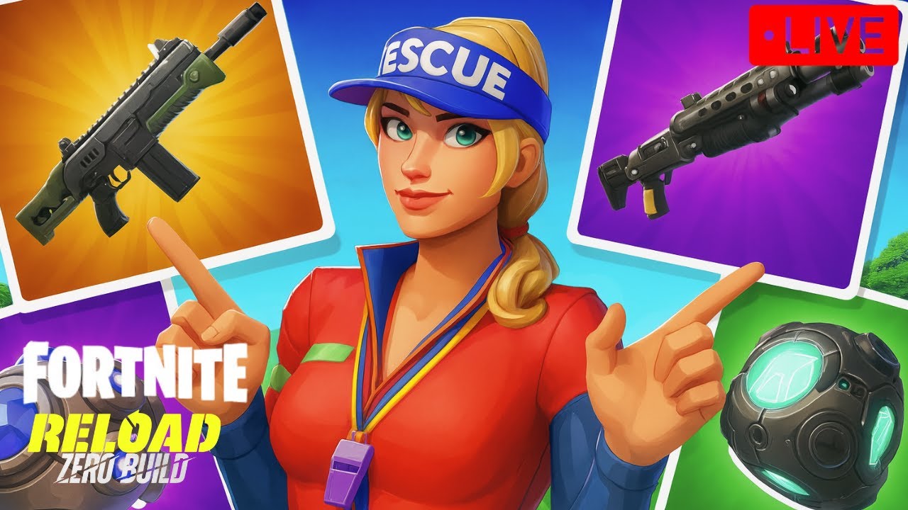 🔴LIVE - FORTNITE RELOAD ZERO-BUILDS!!!!! - YouTube