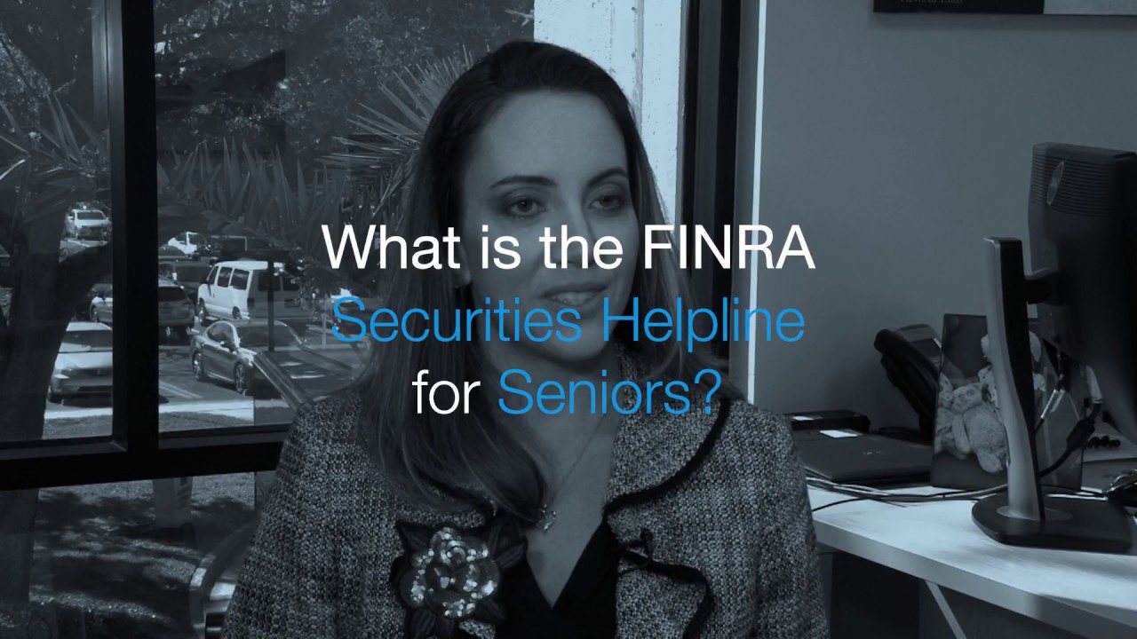 What is the FINRA Securities Helpline for Seniors? - YouTube