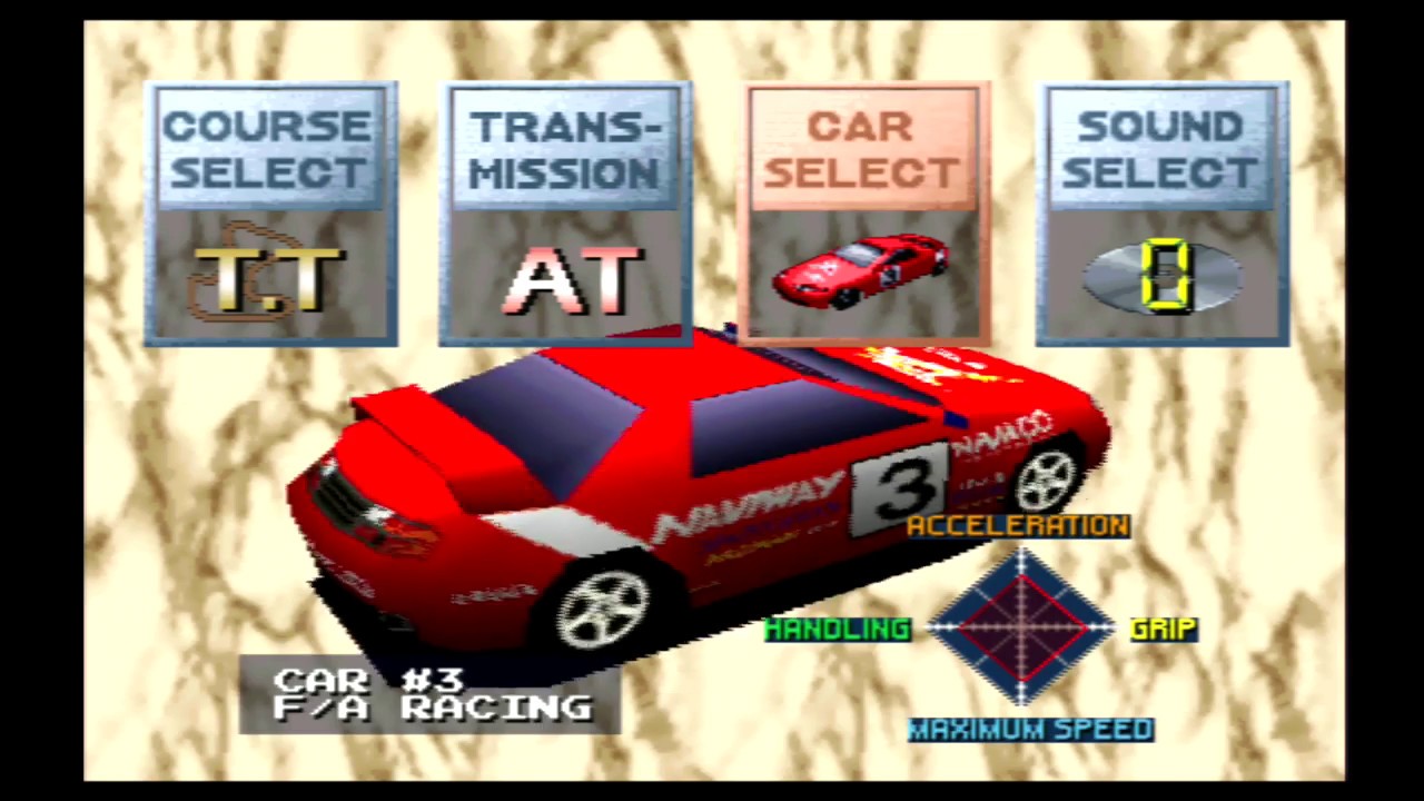 Ridge Racer Type 4 disc 2 Bonus Turbo mode demo disc - YouTube