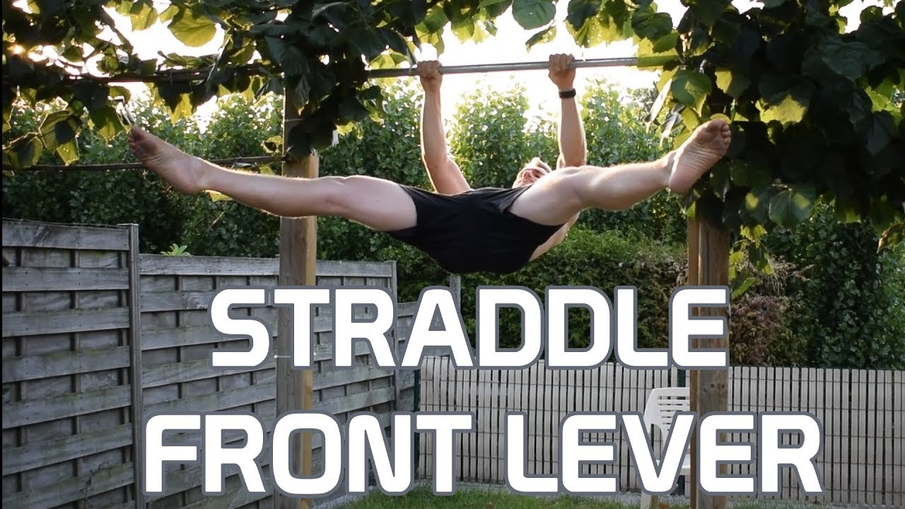 How to do a Straddle Front Lever - Final progression - YouTube