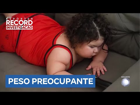 Bebê de 1 ano e 8 meses preocupa a família pelo excesso de peso
