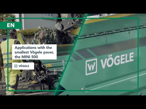 Vögele MINI 500 in Action: Precise Asphalt Paving in Confined Spaces ...
