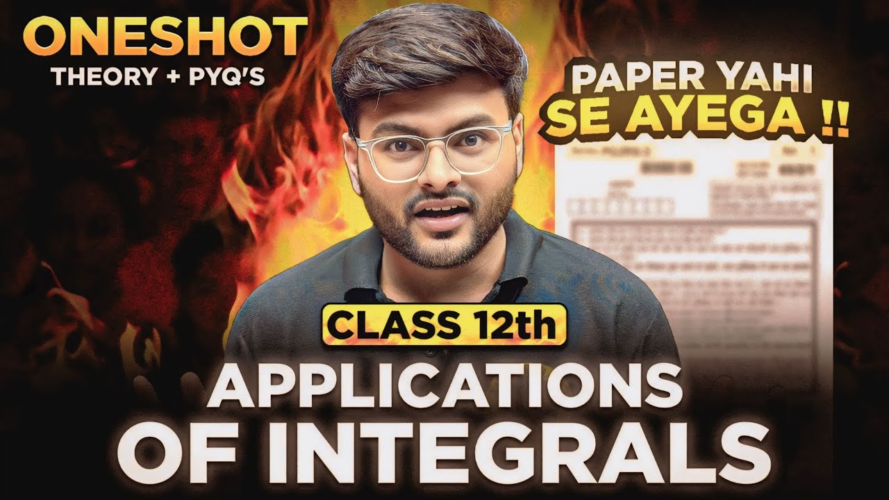 Application of Integrals One Shot I Chapter 8 AOI By Ashish Sir I Class ...