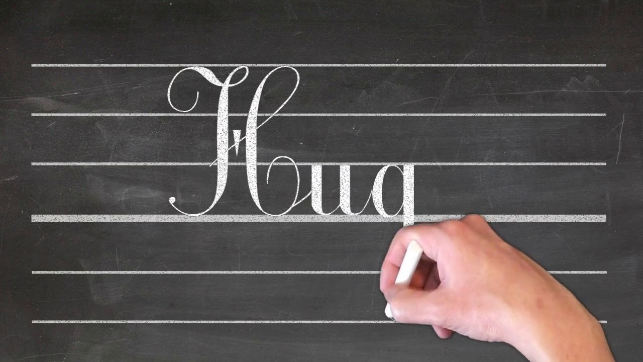 Ecrire Hugo 🖋 prénom en lettres cursives attachées 📕 Ecole Primaire ...