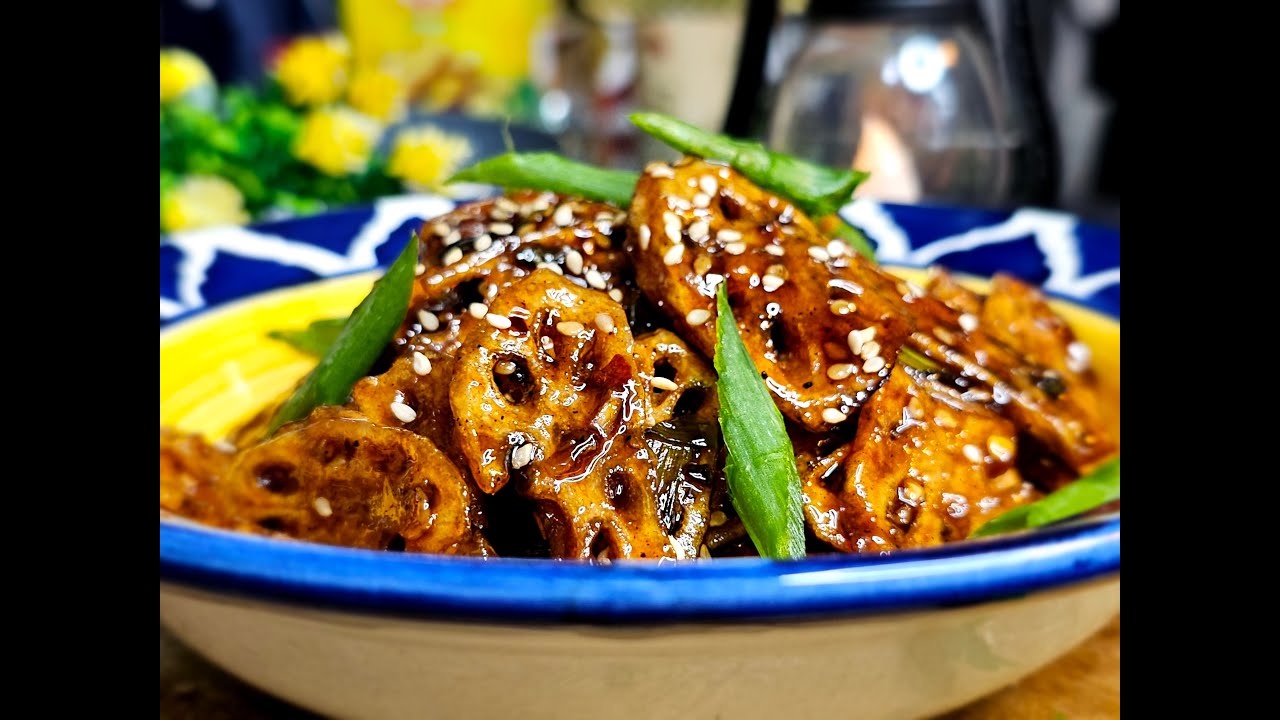 अब कमल ककड़ी को देख - खाना चाहेंगे बार बार | Chili Honey Lotus Root ...