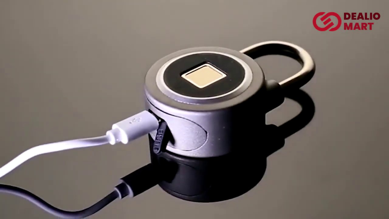 OKLOK Fingerprint Lock Smart Padlock - YouTube