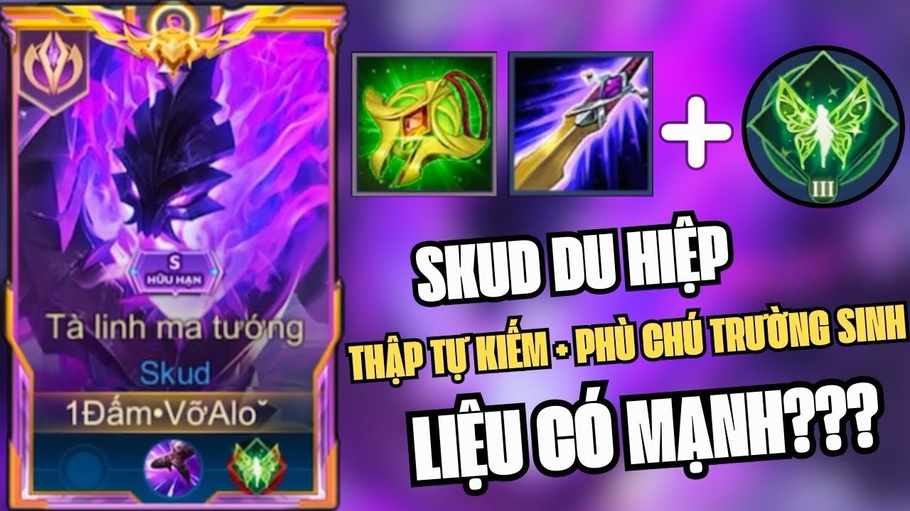 AOV Game Guide | SKUD S4 - 2024. Build Đồ Thập Tự Kiếm + Phù Chú Trường ...