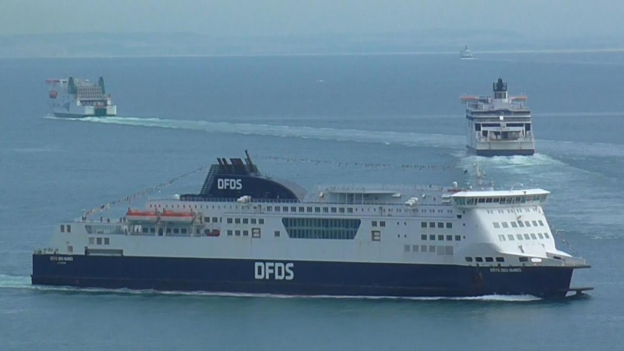DFDS, P&O & Irish Ferries at Dover - Calais Seaways last day - 4th ...