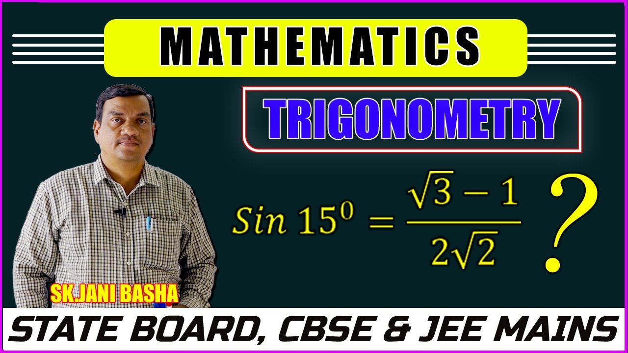 introduction to Compound Angles in Trigonometry | Mathematics | SK Jani ...