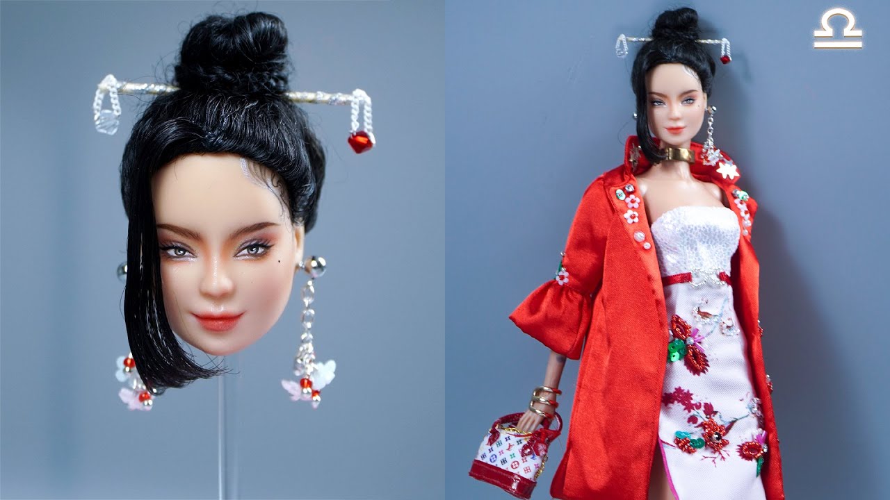 ♈LIBRA DOLL💜 Barbie Collector Zodiac Doll Makeovers - Gorgeous DIY ...