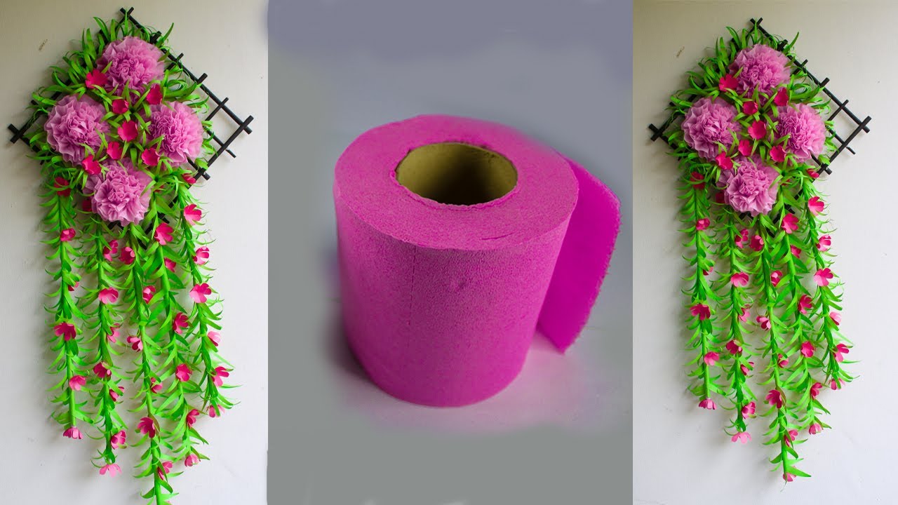 Tissue Paper Wallmate | Paper wall hangings - YouTube
