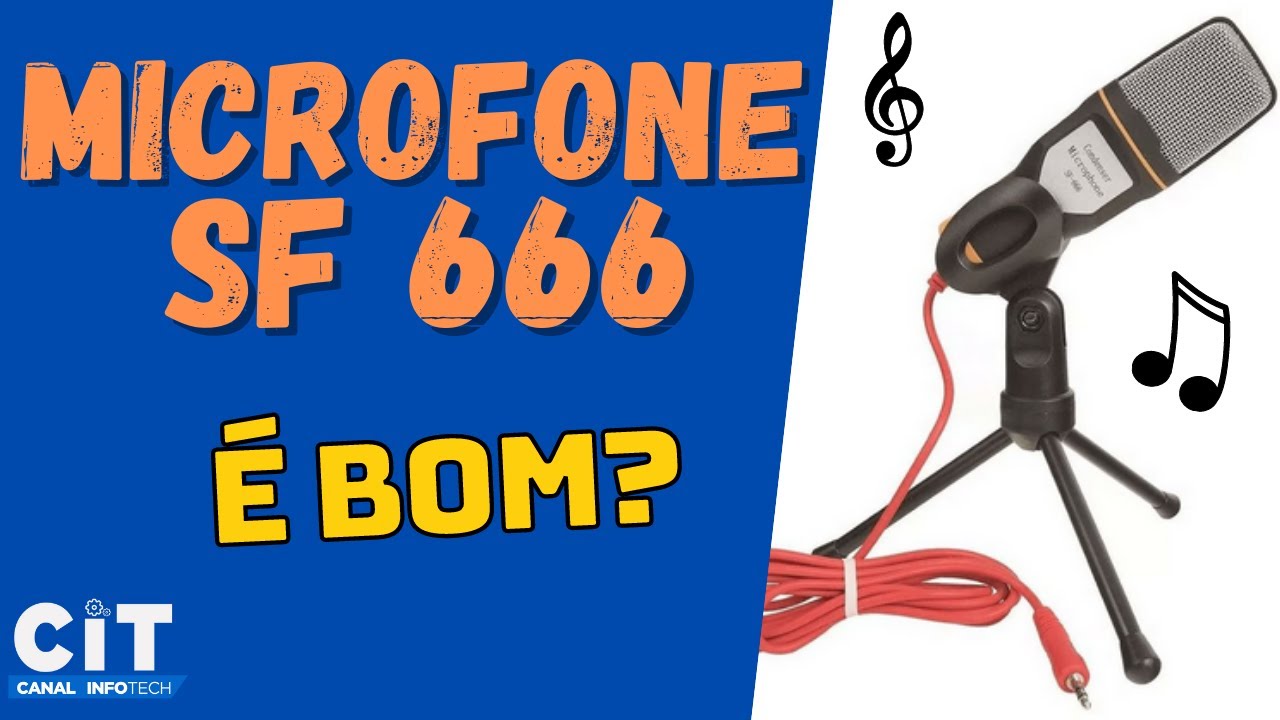 Microfone SF-666 é bom? Vale a pena comprar? - YouTube