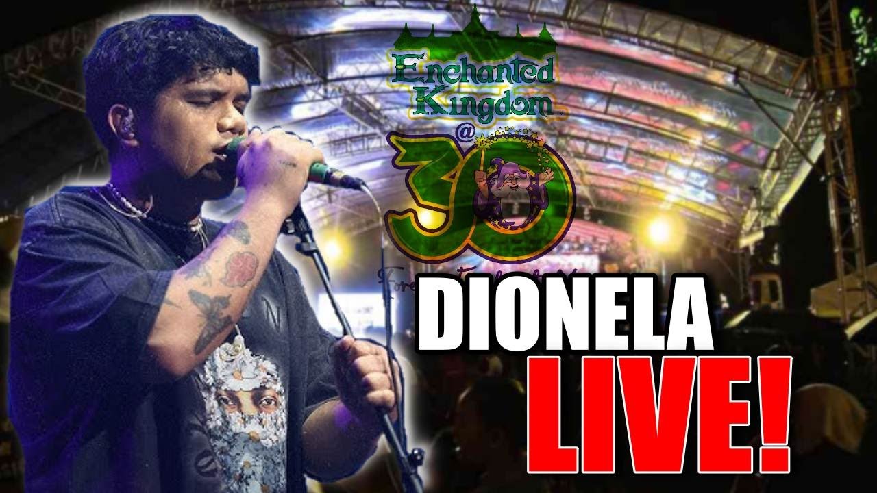 DIONELA LIVE PERFORMACE @ ENCHANTED KINGDOM 2025 | POV VLOG - YouTube