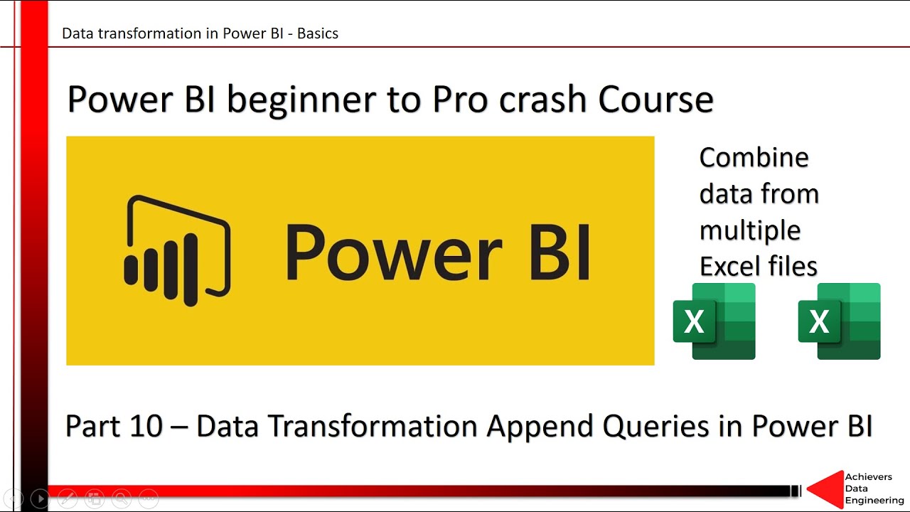 10 Data Transformation - Append Queries in Power BI - YouTube 10 Data Transformation - Append Queries in Power BI - YouTube
