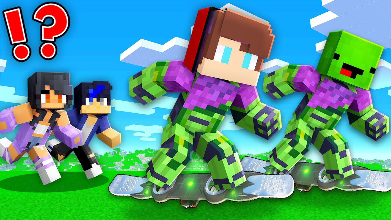 GREEN GOBLIN Speedrunners vs Youtubers Hunter : JJ and Mikey vs Aphmau ...