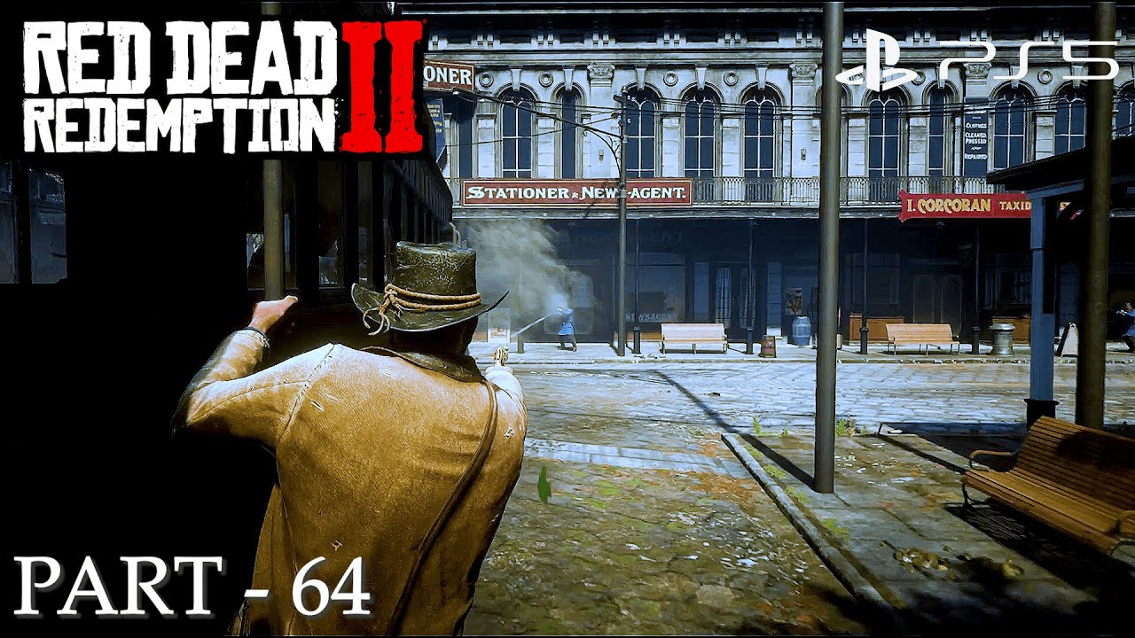 Red Dead Redemption 2 - Robbing the Trolley Bus Station - YouTube