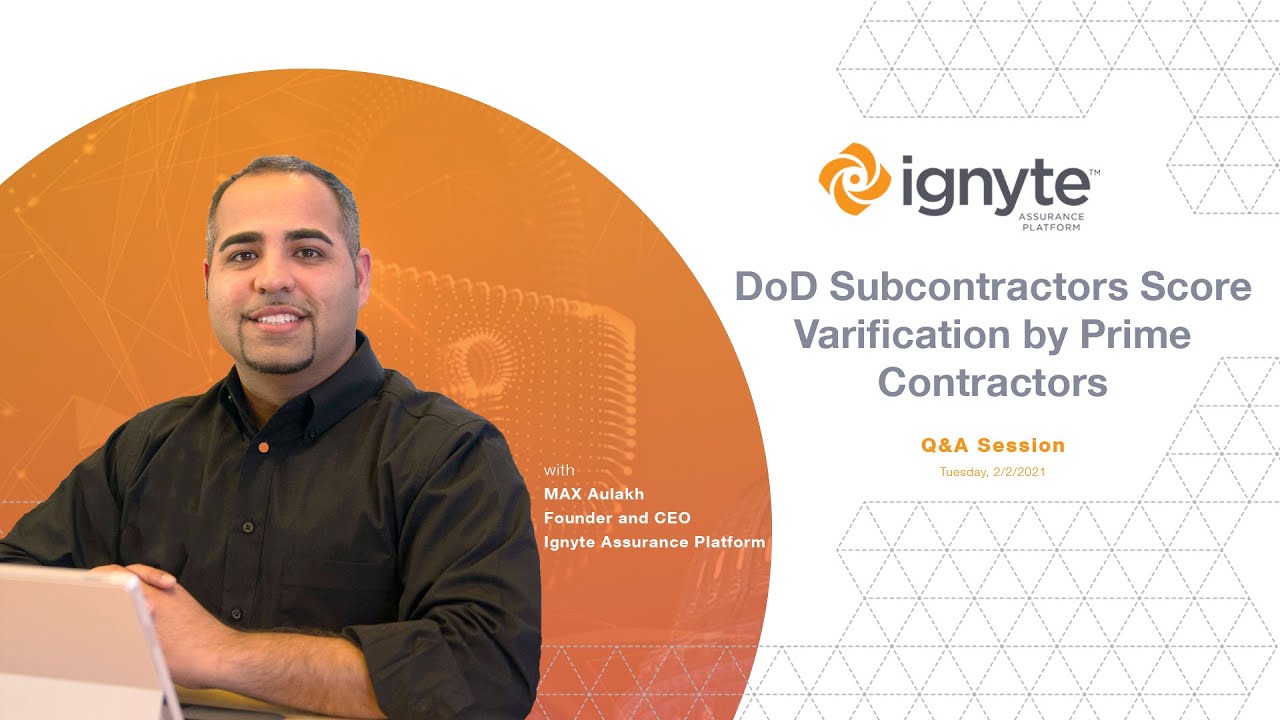 Q&A #3: DoD Subcontractors Score Verification by Prime Contractors ...