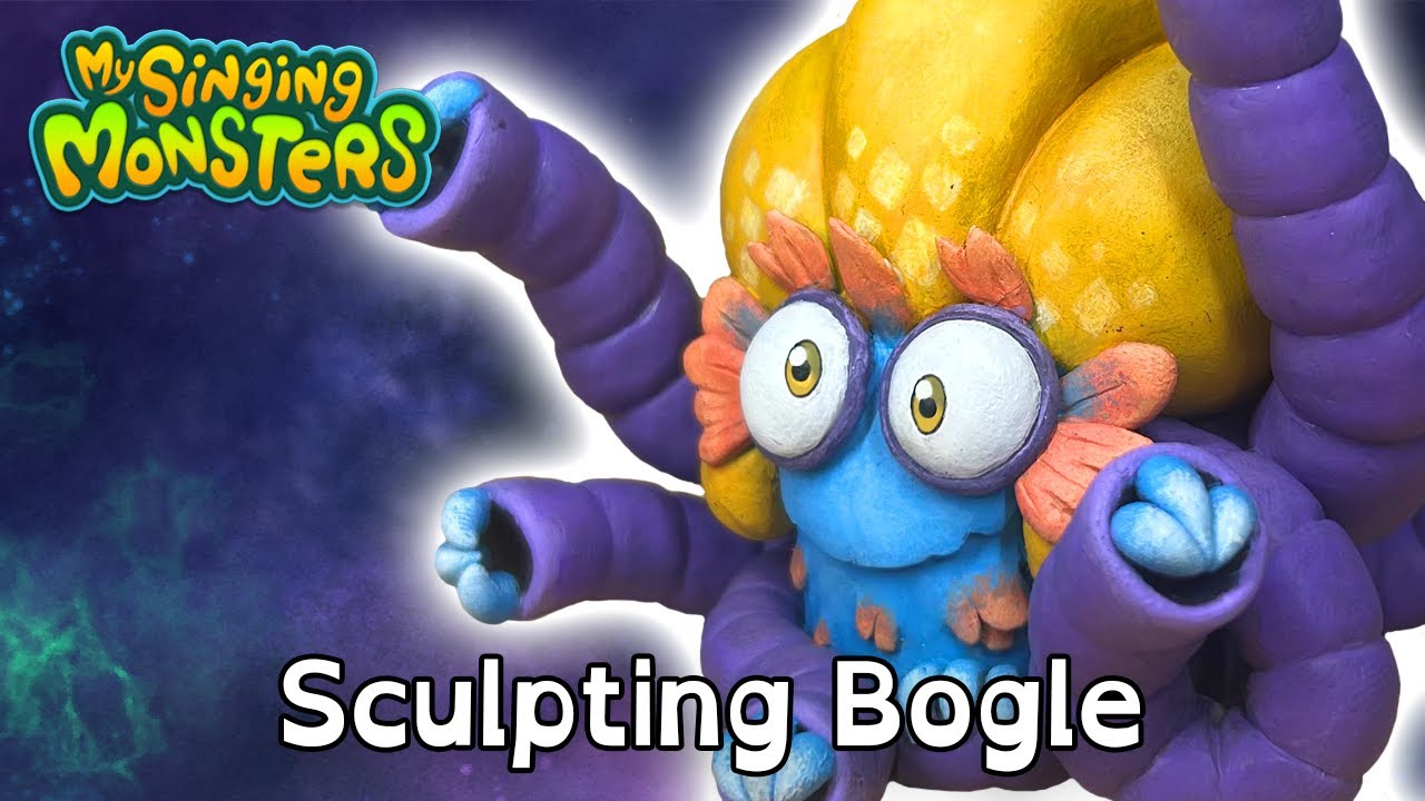 Sculpting Bogle from My Singing Monsters in Polymer Clay - YouTube