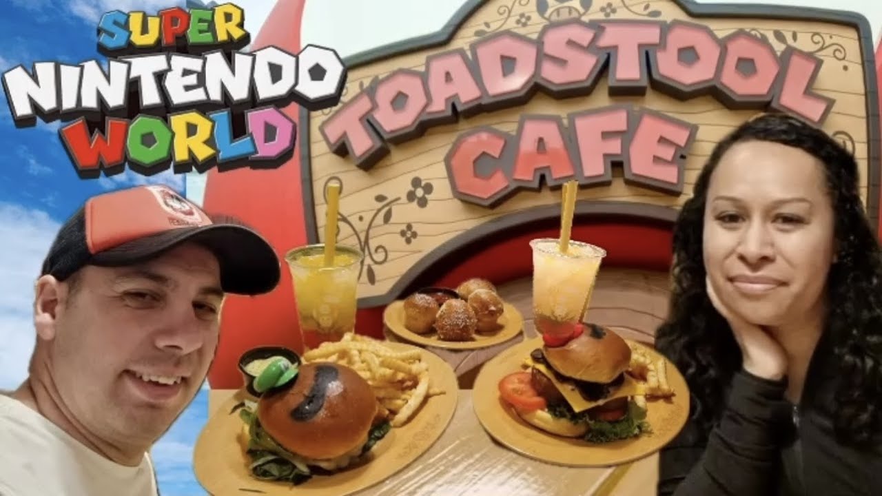 Burgers for Breakfast at the Toadstool Cafe in Super Nintendo World ...