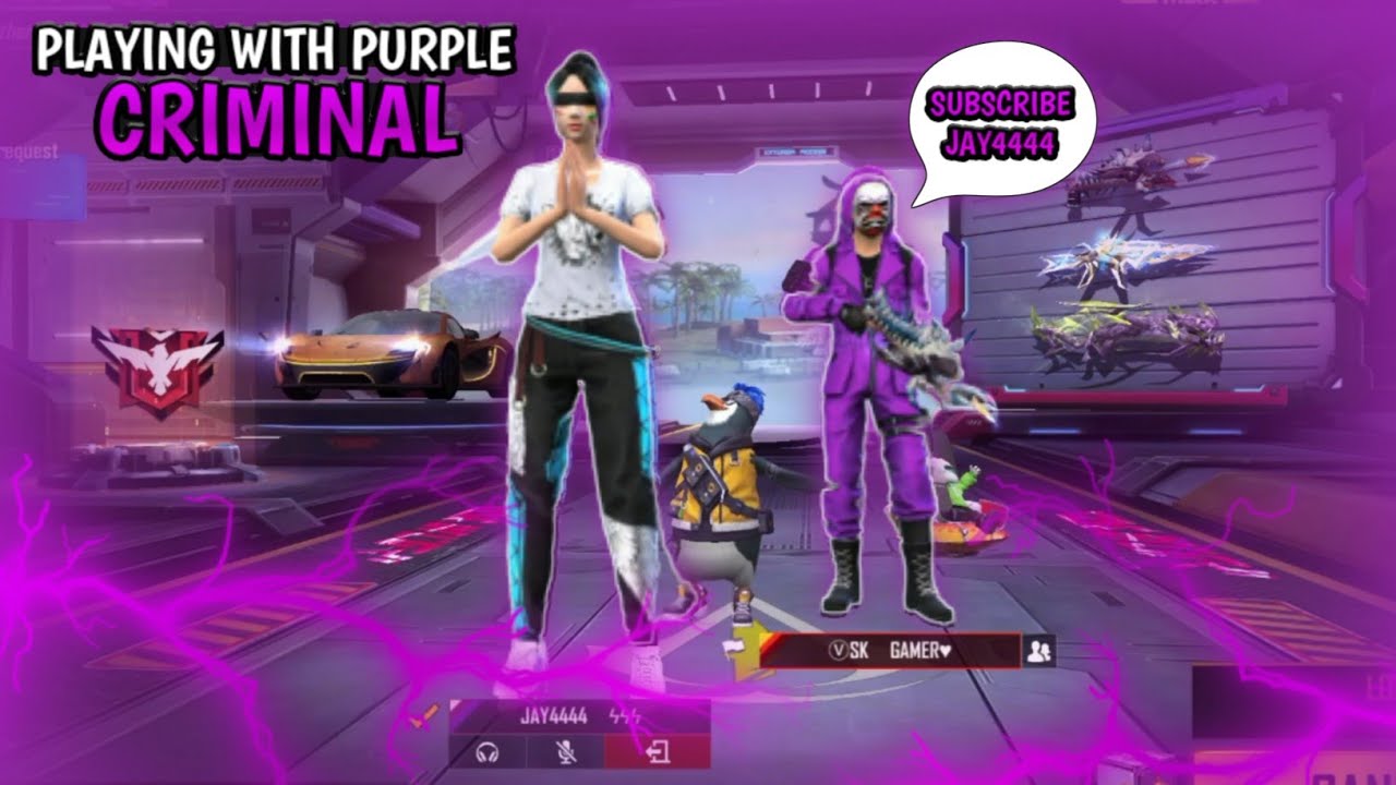 FreeFire Playing With Purple Criminal 😈-SAMSUNG,A5,A6 A7,J2,J5,J7,S5,S6 ...