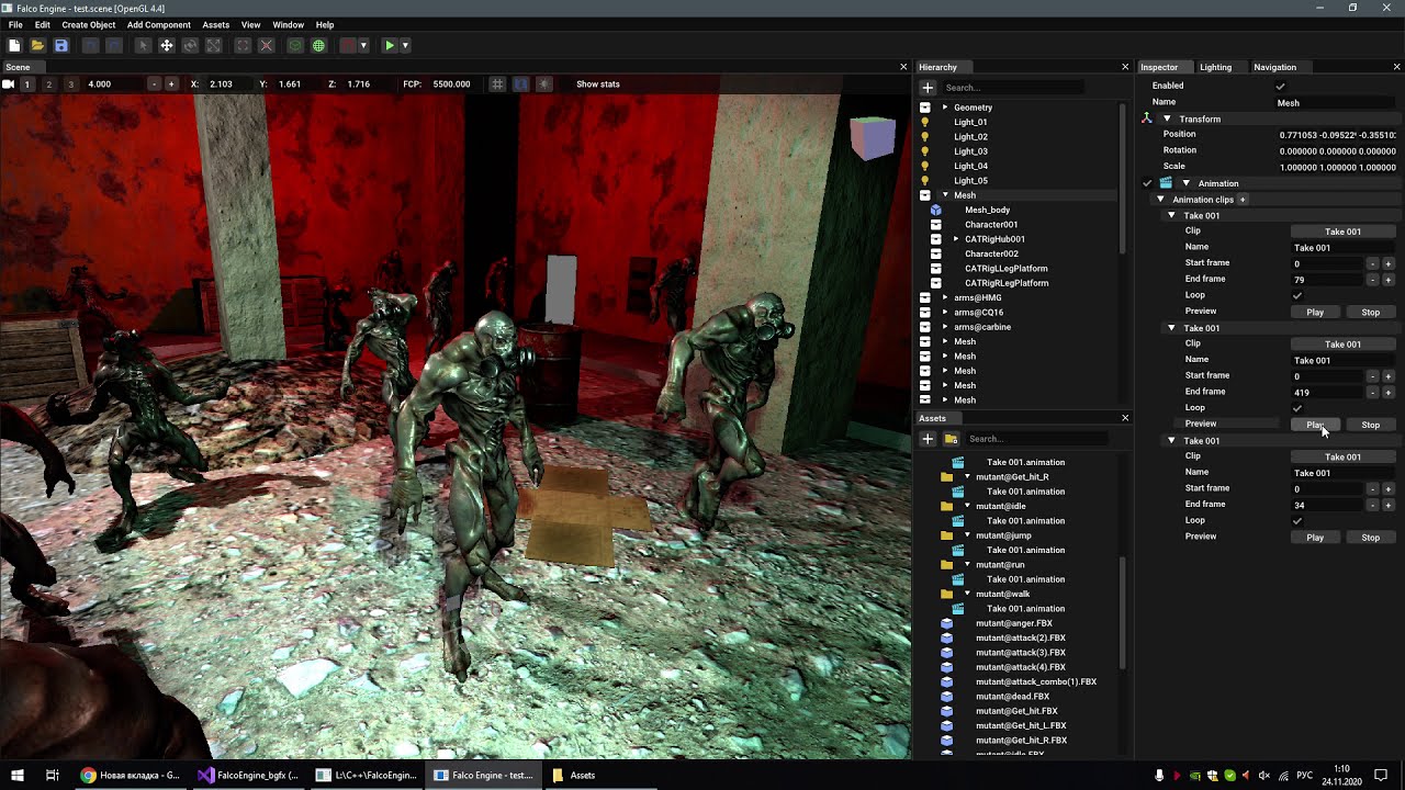 Falco Engine 3.0 - Animation demo - YouTube