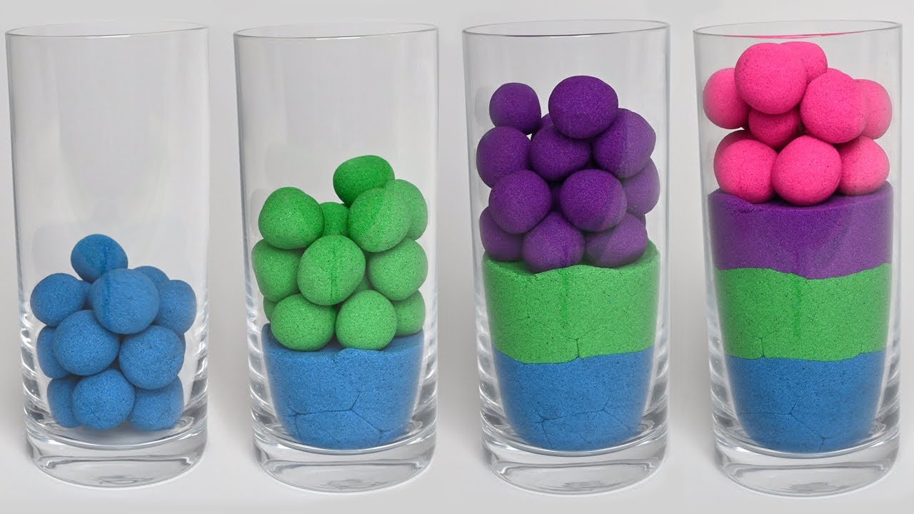 Satisfying Kinetic Sand Drop and Squish ASMR Video - YouTube