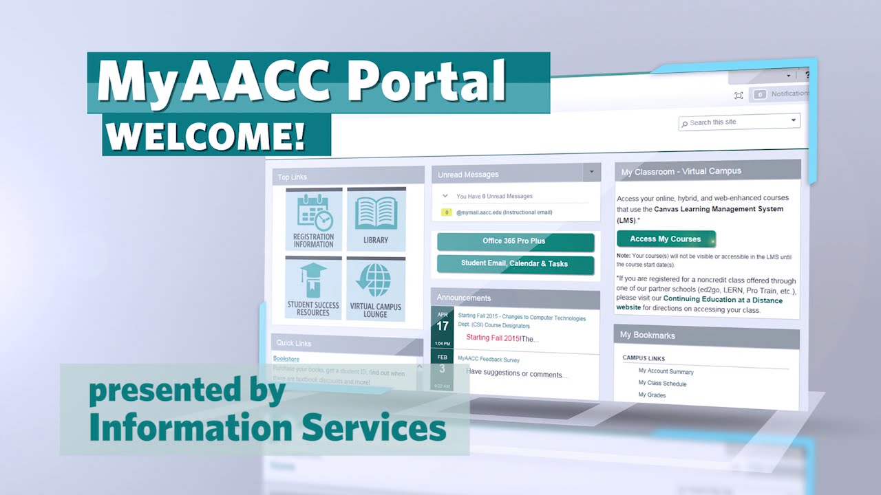 Welcome to the new MyAACC Portal - YouTube