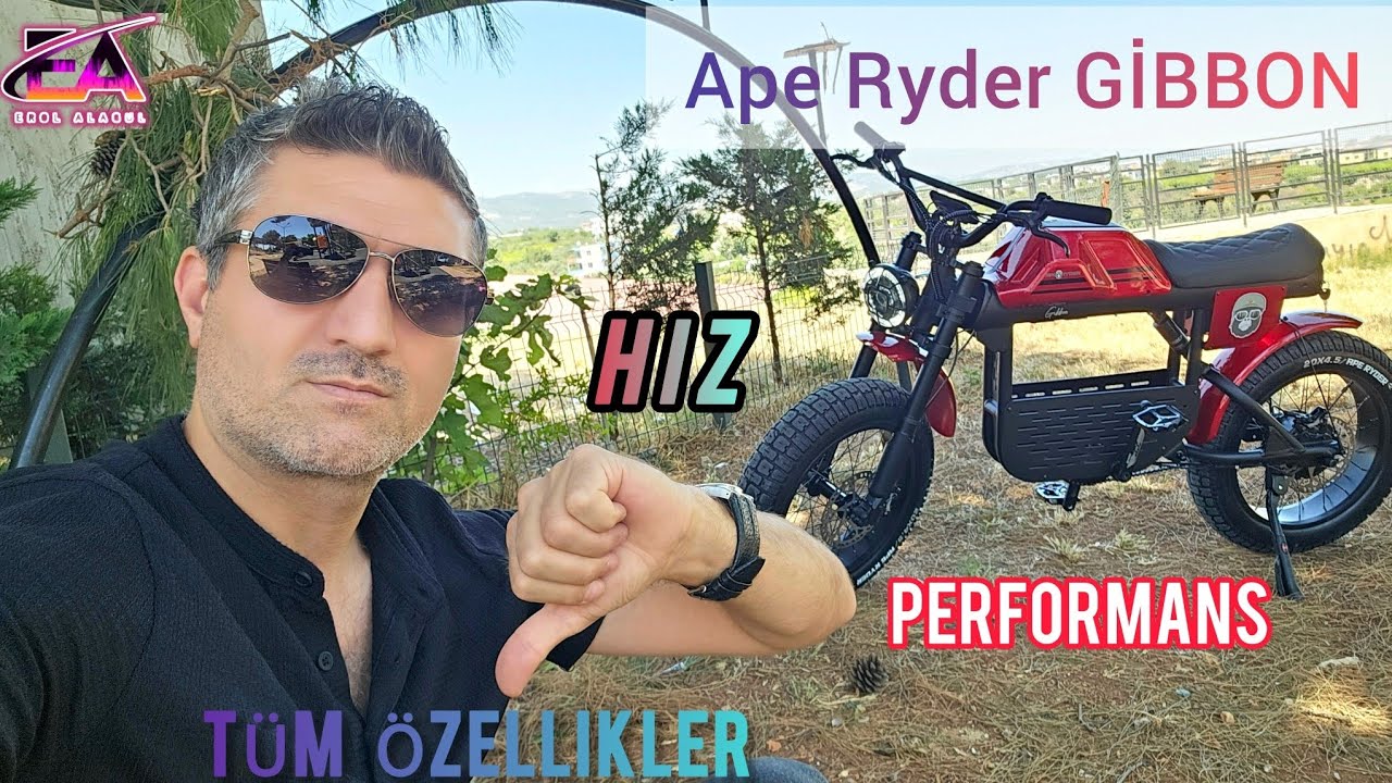 Ape Ryder Gibbon Elektrikli Bisiklet Performans Sürüşü ve Ayrıntılar # ...
