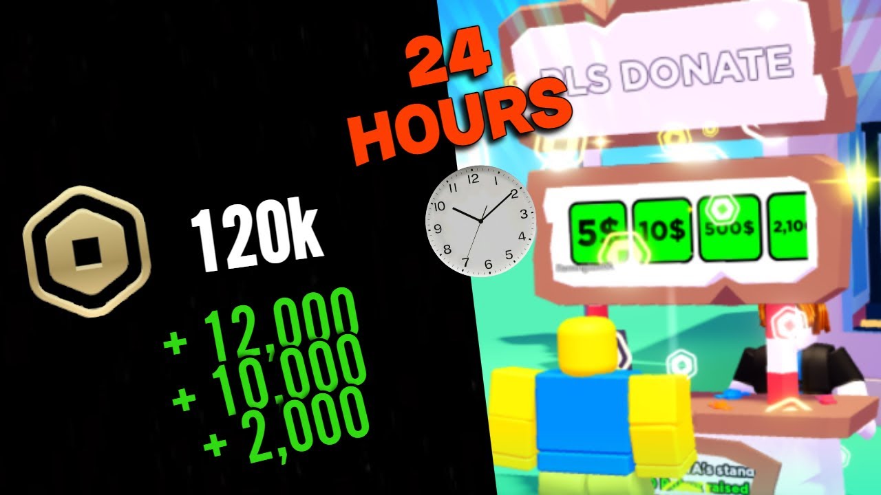 I Spent 24 Hours Raising As Much Robux As I Could - YouTube