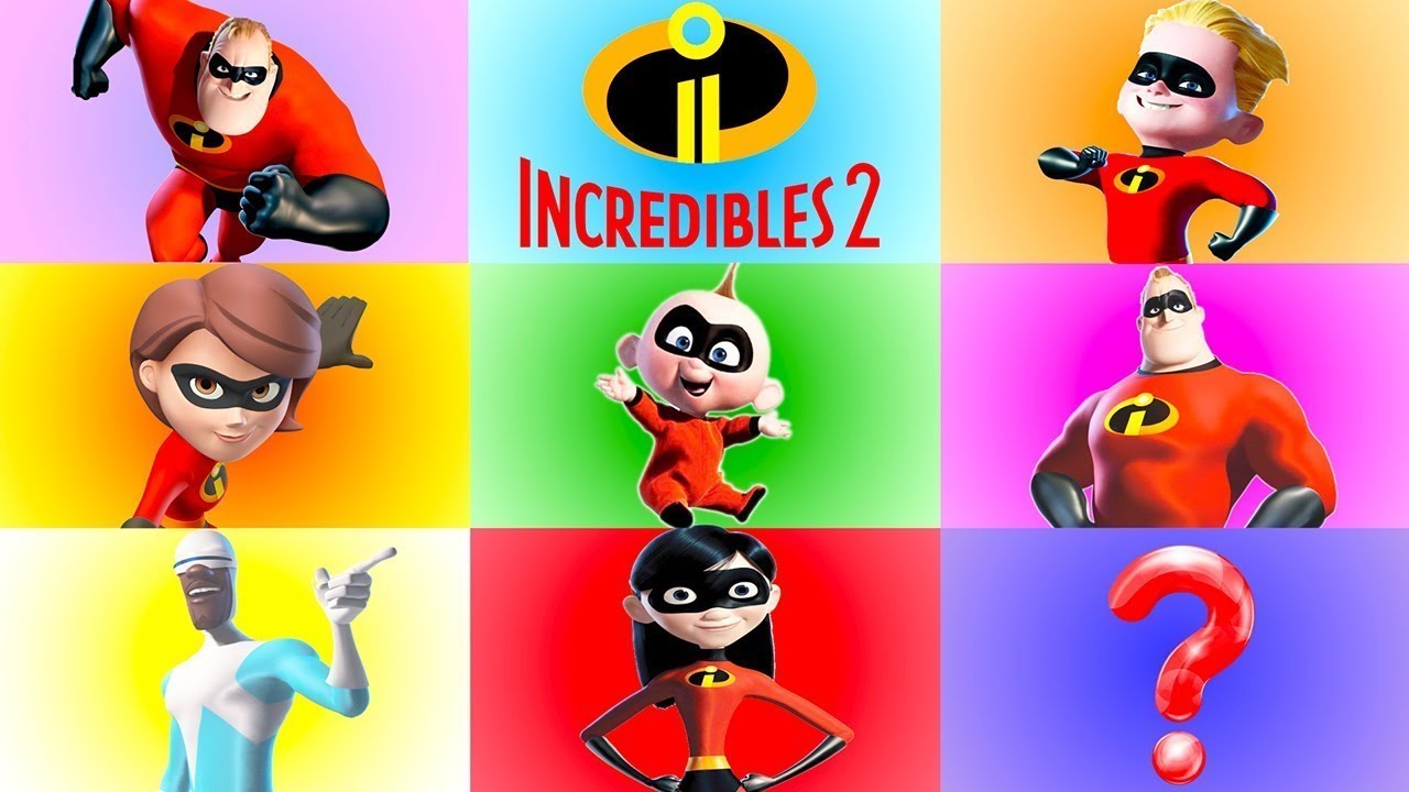 Ellie Sparkles & Incredibles 2 juego aprende colores con Jack Jack Toys ...