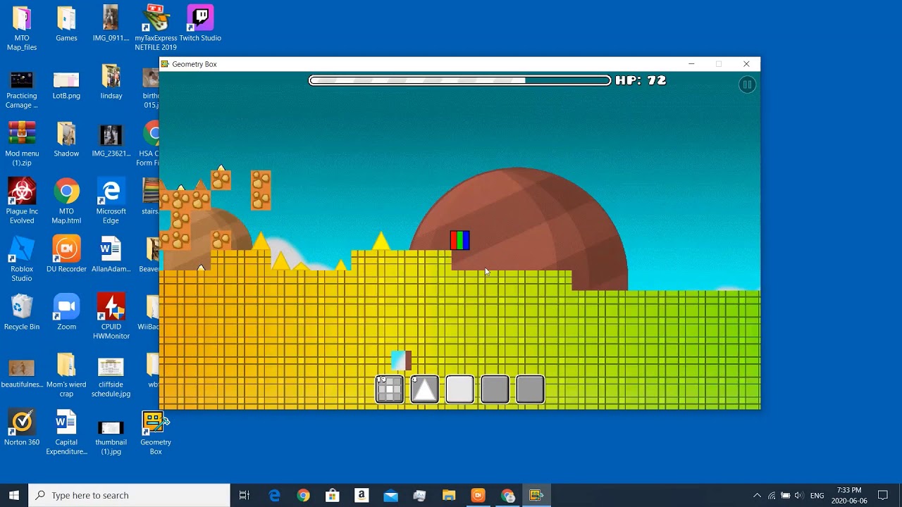 Geometry Dash, but it's a Sandbox Game Geometry Box #1 - YouTube