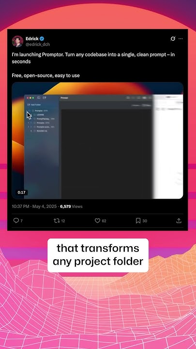Promptor for macOS: Turn your entire codebase into a single LLM prompt - YouTube